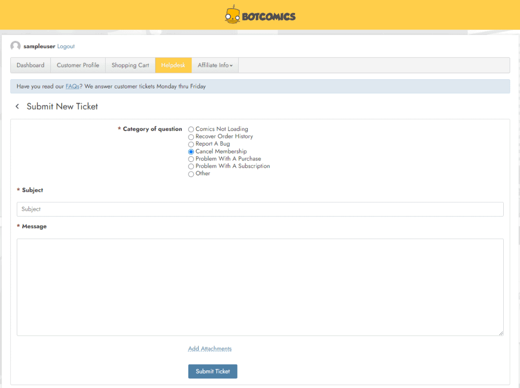 Botcomics Frequently Asked Questions - Botcomics